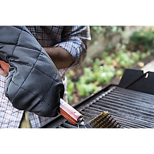 Outset 76177 Grill Mitt, Cotton, Black
