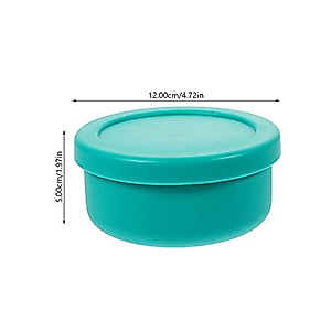 CALLARON Dough Bowl Proofing Boxes Dough Proofing Trays with Lid 700ml Silicone Box Container Pizza Dough Boxes Bread Dough Container Food Storage Box Container for Home Kitchen Green Veggie Tray
