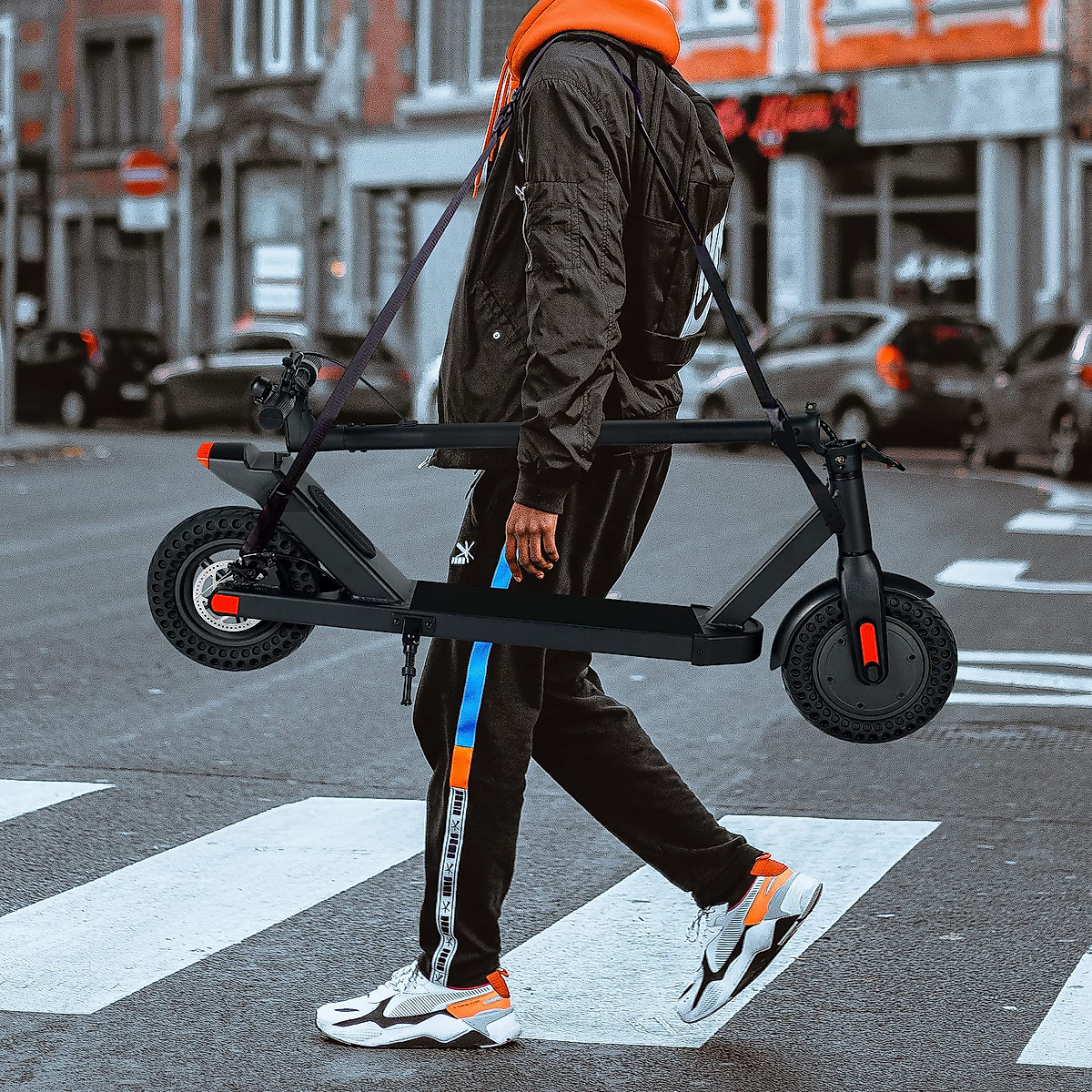 Epessa Adjustable Shoulder Strap for Kick Scooter, Black, 88 lbs