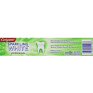 Colgate Sparkling White Baking Soda Anticavity Fluoride Toothpaste, Mint Zing 6 oz