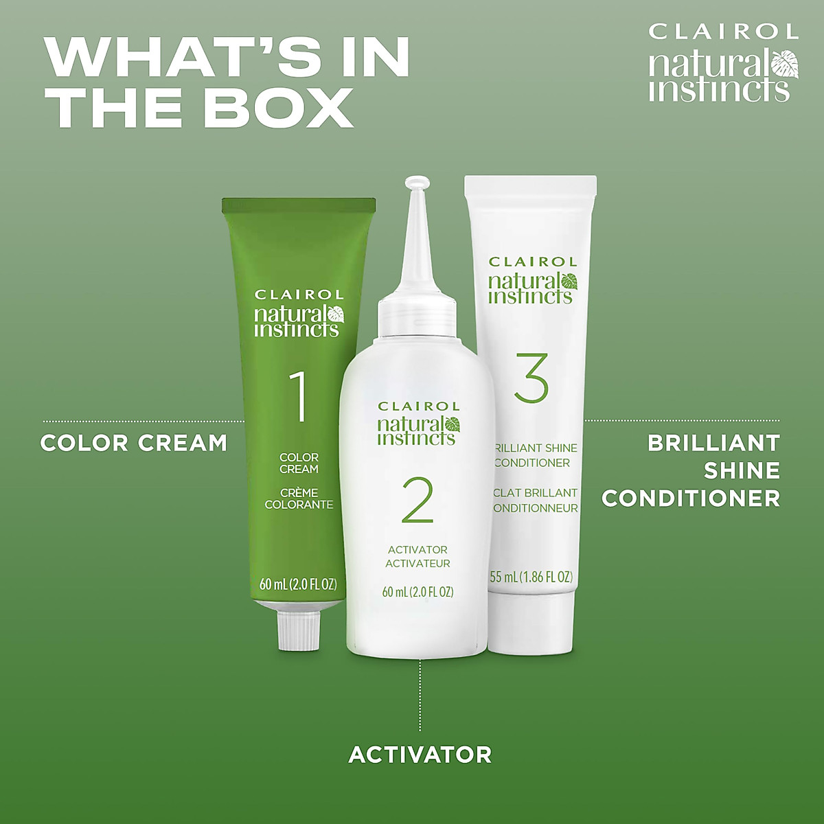 Clairol Natural Instincts Demi-Permanent Hair Dye, 4RR Dark Red Hair Color, Pack of 1