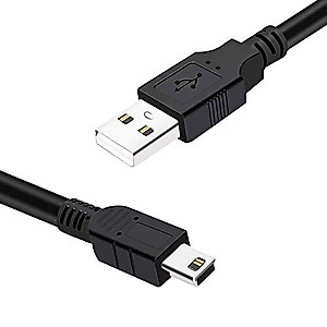 Suptig Charging Cable Mini USB Charging Cable 2 Pack Compatible for Gopro Hero 4 Silver Hero 4 Black Hero 3+ Silver Hero 3+ Black Hero 3 White Hero 3 Black Hero 3 Silver Hero 2 Hero 1(Black)