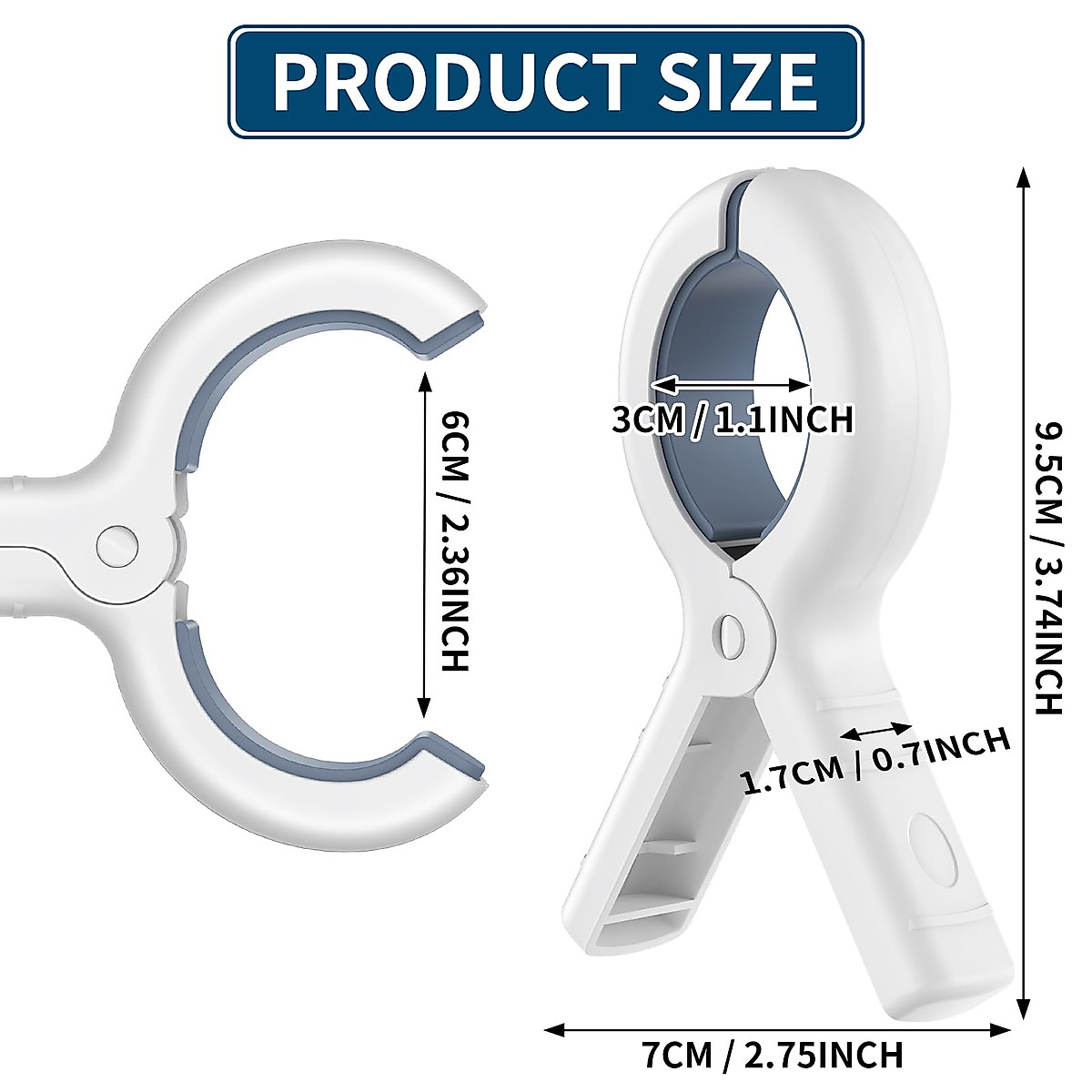 Senbowe 12 Pack Beach Towel Clips,Pool Chair Clips,Heavy Duty Plastic Clothes Pins,Quilt Drying Clips,Windproof Clothes Clips,Keep Your Towel,Clothes,Blankets to Dry on Clothesline and Hanging Rack