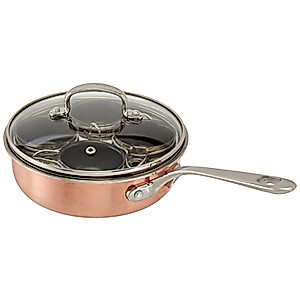 4 Cup Stainless Steel Tri-Ply Professional Egg Poacher W/Nonstick Egg Cups for Perfectly Poached Eggs Brunch and Breakfast