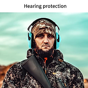 EAREST 2 Pack Ear Protection Shooting Earmuffs, NRR 20 dB Kids Noise Cancelling Ear Muffs for Sleeping, Studying, Hunting and Mowing, with Adjustable Headband and Carrying Bag - Blue & Green