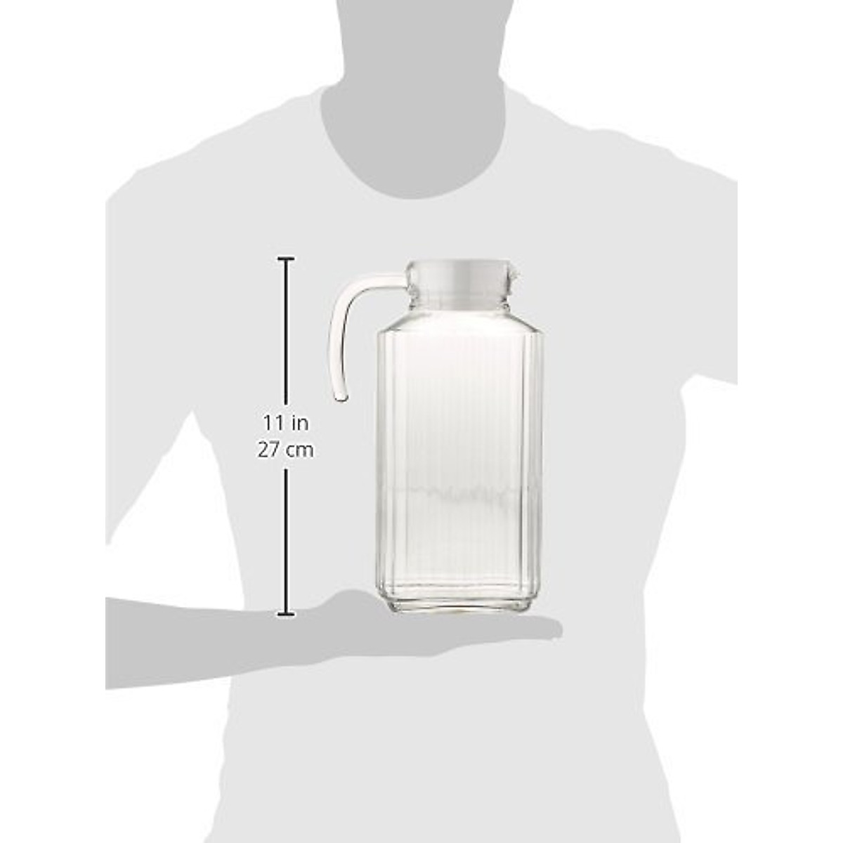 Luminarc Quadro 1.7-Liter (57 1/4-Ounce) Pitcher