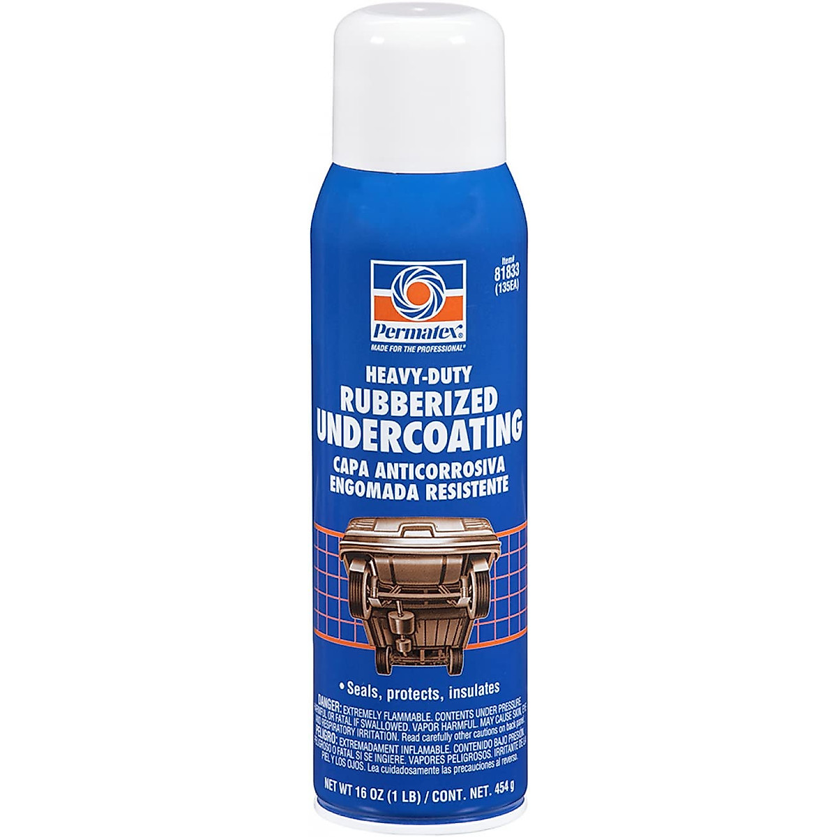 Permatex 81833 Heavy Duty Rubberized Undercoating, 16 oz. net Aerosol Can
