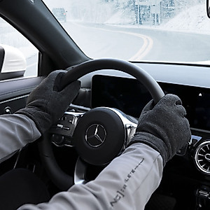 OZERO Winter Gloves, -20°F(-29℃) Cold Proof Thermal Work Glove - Deerskin Suede Leather Palm and Polar Fleece Back with Heatlok Insulated Cotton - Hands Warm in Cold Weather for Women and Men