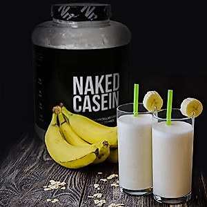 Naked Casein - Vanilla Micellar Casein Protein from US Farms - 5 Pound Bulk, GMO-Free, Gluten-Free, Soy-Free, Preservative-Free - Stimulate Muscle Growth - Enhance Recovery - 61 Servings