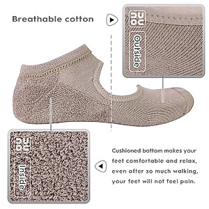 unenow Non Slip Grip Yoga Socks for Women with Cushion for Pilates, Barre, Dance