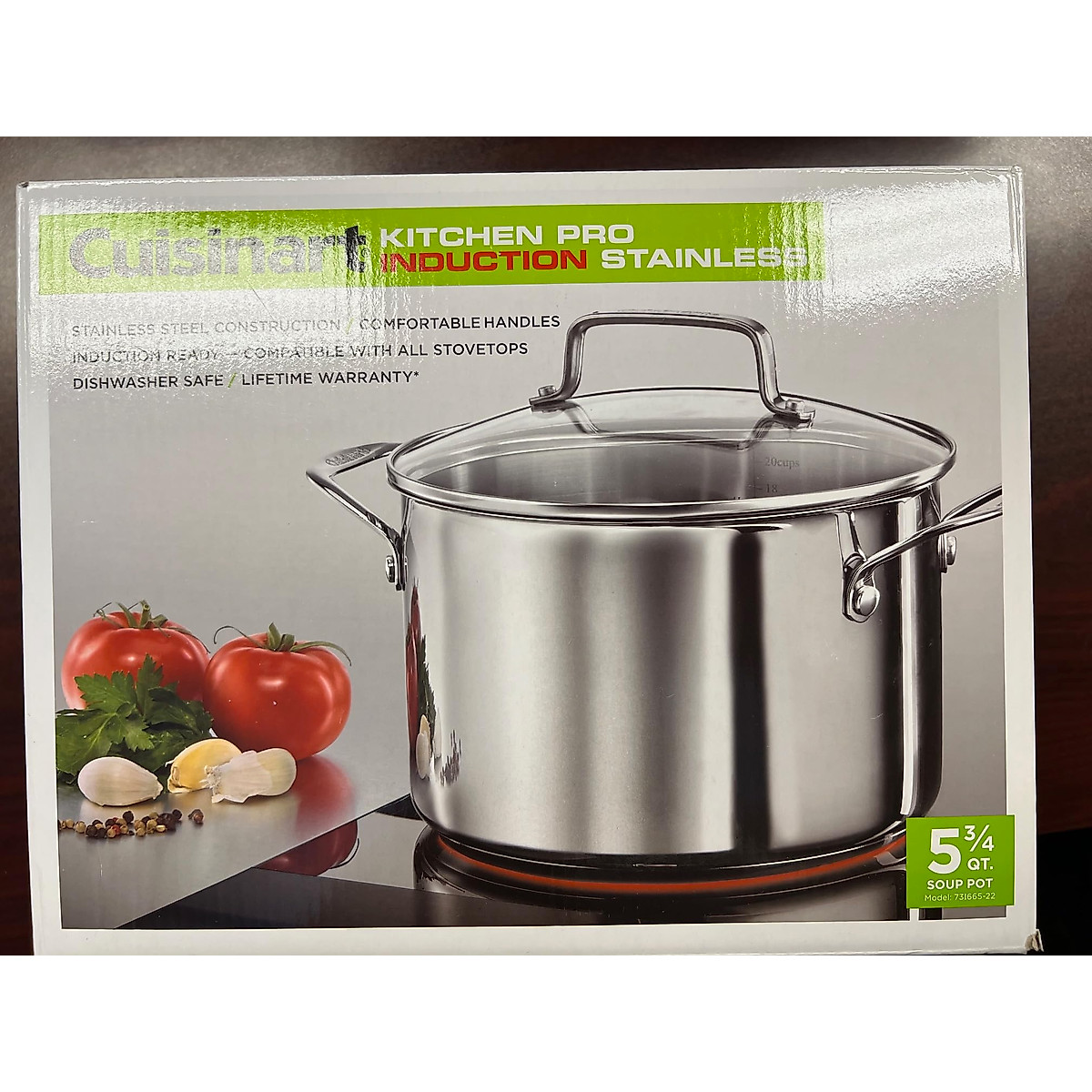 Cuisinart Soup Pot, 5 3/4 Quart, Stainless Steel, 731665-22