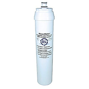 KleenWater Filters and Membrane compatible with Micro Max 6500 Reverse Osmosis System, Set of 4, Made in USA
