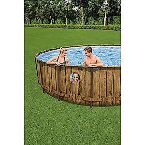 Bestway Power Steel Swim Vista 18' Round Above Ground Pool Set 56976E