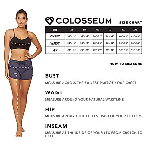 Colosseum Active Women's Simone Cotton Blend Yoga and Running Short (Black, Medium)