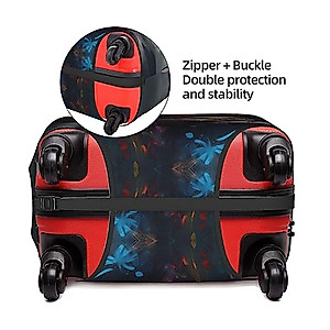 Dudietry Suitcase protector cover tsa approved luggage cover for Suitcase Washable Suitcase Protector Anti-scratch Suitcase cover Large African American Black Girl