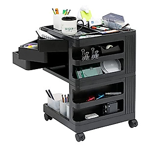 SD STUDIO DESIGNS Kubx Pro Mobile Rotating 4-Sided Storage Organizer with Multiple Compartments