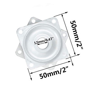 Modell 8 Pack 2-inchSquare Lazy Susan Turntable Bearing, 5/16-inch Thick 44-Lb Capacity