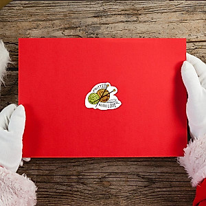 1.5 Inch Knitted with Love Sticker,Thank You Sticker,Small Shop Sticker, Cute Small Business Stickers, Handmade Sticker,Packaging Sticker, 500 PCS（Knitted with Love）