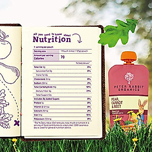 Pumpkin Tree Peter Rabbit Organics Beet, Carrot and Pear, 4.4 Ounce (Pack of 10)
