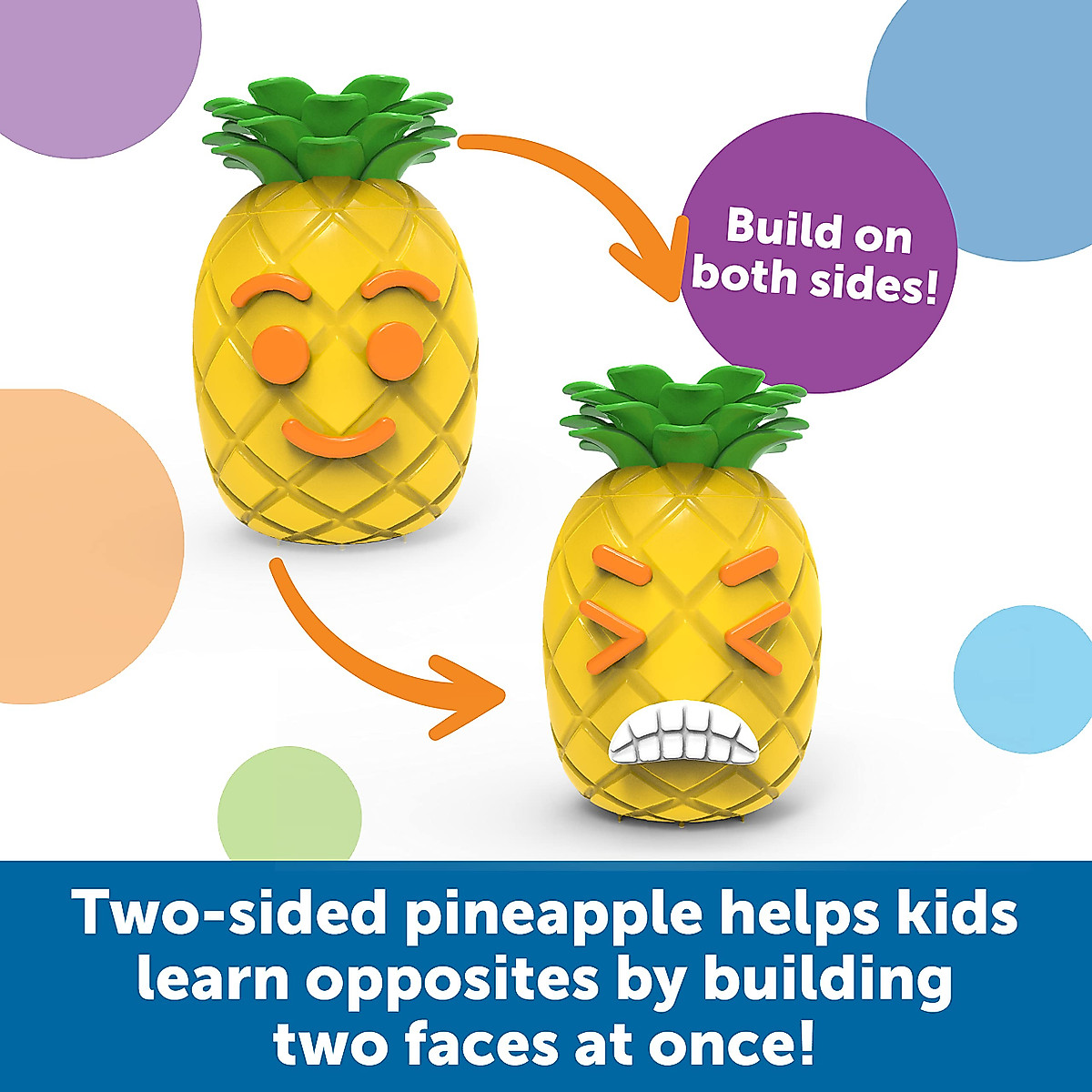 Learning Resources Big Feelings Pineapple - 30 Pieces, Ages 3+ Social Emotional Learning Toy For Boys and Girls, Body Awareness, Toddler Learning Toys