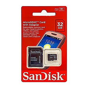 SanDisk 32GB MicroSDHC Memory Card