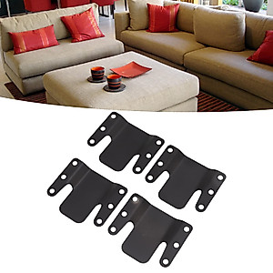 Sofa Interlocking Connector, 4 Sets Sofa Connector Bracket Sofa Interlocking Universal Iron 0.5CM Aperture Sectional Couch Bracket