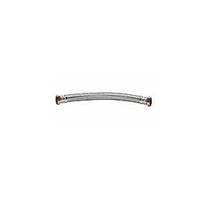 Fluidmaster B1H18 Water Heater Connector, Braided Stainless Steel - 3/4 Female Iron Pipe x 3/4 Female Iron Pipe, 18-Inch Length