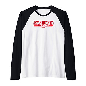 NASCAR - Ryan Blaney - Distressed Stamp Raglan Baseball Tee