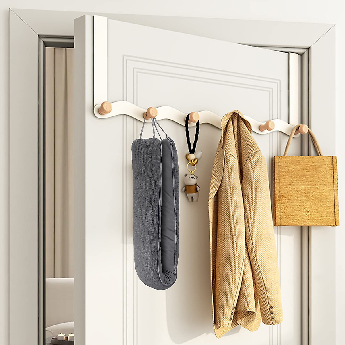 Heavy-Duty Door Draft Stopper 36 Inches, Under Door Noise Blocker Energy Saving, Front Door Insulation Draft Guard Wheaterproof Strip for Doors & Windows