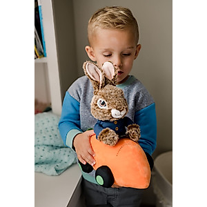 Animal Adventure | Peter Rabbit and Flopsy | Collectible 11" Singing Plush Peter Rabbit Driving a Carrot Car