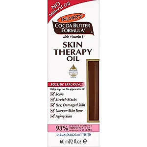 Palmer's Cocoa Butter Formula Skin Therapy Moisturizing Body Oil with Vitamin E, Rosehip Fragrance, 2 Ounces