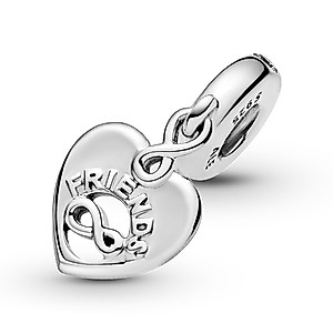 PANDORA Friends Forever Heart Dangle Charm