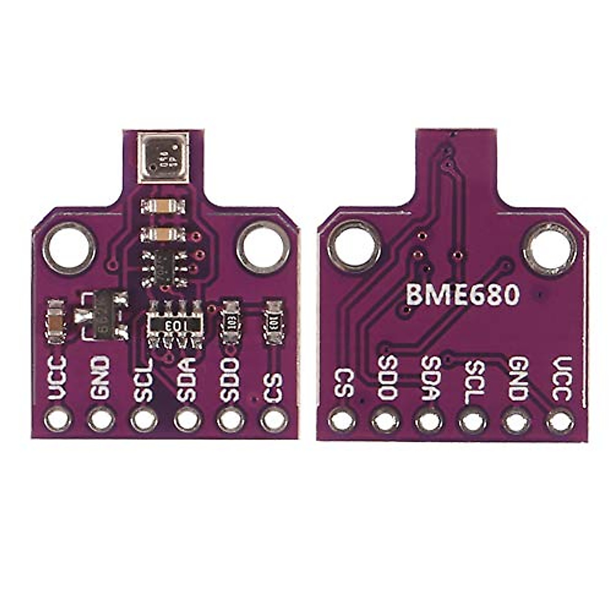 ACEIRMC BME680 Digital Temperature Humidity Pressure Sensor Breakout Board Compatible for Arduino Raspberry Pi ESP8266 3~5VDC BME680 (1pcs)