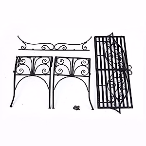 HLC 52" Garden Bench Outdoor Bench Patio Bench for Outdoors Front Porch Furniture Iron Patio Bench Park Benches for Outside