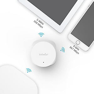 EnGenius Technologies ERP1 Universal Wi-Fi 5 Range Extender/Repeater Features AC1300, MU-MIMO, GigE Port, 120V Wall Plug-in, App Managed, up to 1000 sq ft of Coverage