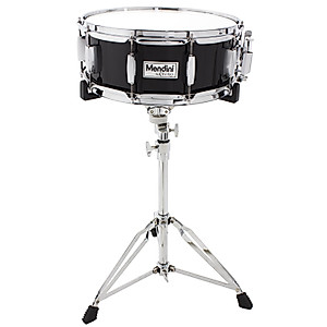 Mendini Student Snare Drum Set with Gig Bag, Sticks, Stand and Practice Pad Kit, Black, MSN-1455P-BK