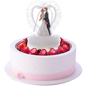 Charlbytion love Wedding Cake Toppers,Romantic Bride Groom Love Cake Topper Figurines Resin Doll Ornaments,Fun Cake Topper for Engagement Wedding Anniversary Decorations Gifts