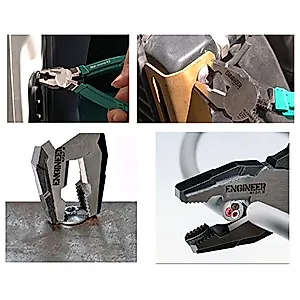 Engineer Heavy Duty Multi-function combi Gripping Pliers/Screw Extractors (non-slip jaws for quick removal of damaged screws). Made In Japan. pz-59 neji-saurus RX