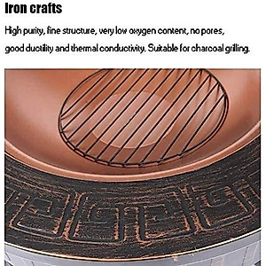 LEAYAN Garden Fire Pit Large Bonfire Wood Burning Patio Coal Grill Firepit for Grill Charcoal Grill with Spark Screen Poker with Cover BBQ Cooking for Camping Backyard Portable Grill Barbecue Rack