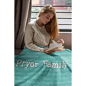 Custom Name Throw Blanket, Personalized King Size Blanket, Mother’s Day Quilt, Graduation Throws Personalized, Personalized Family Name Blanket, Grandma Name Blanket, Great Gift for Birthday, Gigi
