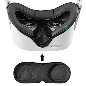 Geekria VR Protective Cover Fit Compatible with Meta Quest 2, Touch Controller Grip Cover, Front Face Protector Cover, Silicone Face Cover with Lens Protective Cover (12PCS, White)