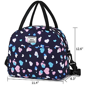 XQXA Lunch Bag Reusable Insulated Cooler Water Resistant Lunch Box Adult Tote Lunch Bag for Women/Men Work Picnic Beach or Travel