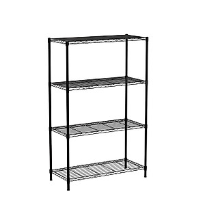 Catalina Creations 4-Shelf Shelving Unit with Shelf Liners Set of 4, Adjustable Rack Unit, Steel Wire Shelves, Shelving Units and Storage Rack for Kitchen and Garage (35.5W X 15.8D X 54H)