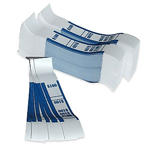 The Coin-Tainer Co. $100 Currency Band, Blue, 1000 Count