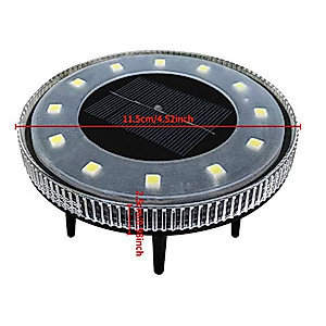 Lights Light Ground Landscap Outdoor Solar Solar Garden Waterproof 12LED Powered LED Light Christmas Lights Wire Led