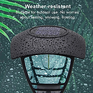 MAGGIFT 4 Pack Solar Powered Wall Lantern, Outdoor 10 Lumen LED Edison Bulb Warm White Solar Lights Wall Sconce with No Wiring Required, Fixture with Wall Mount Kit