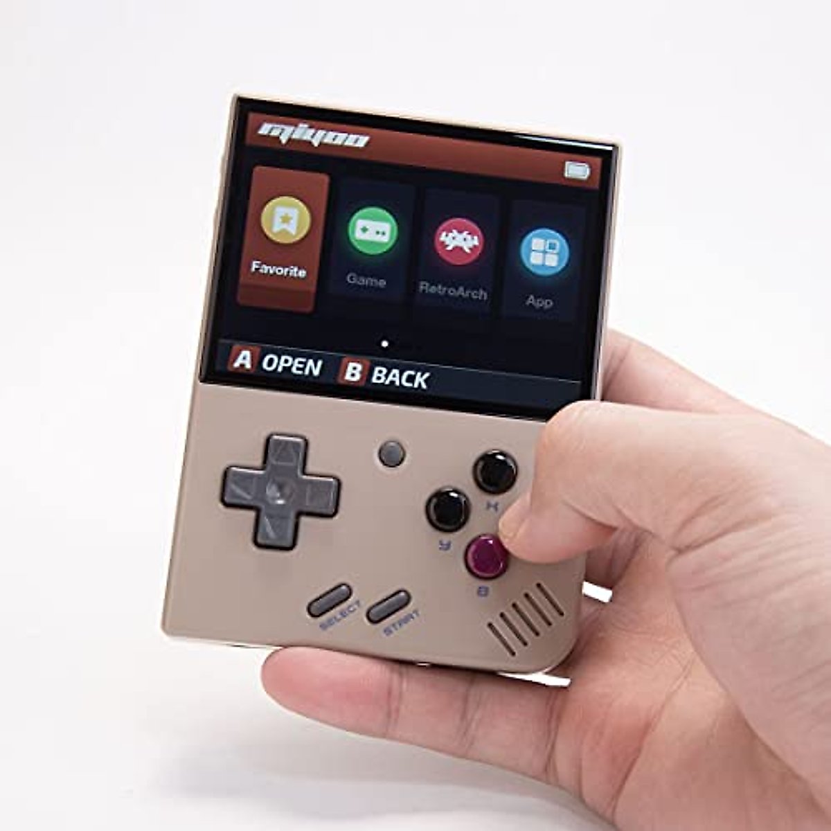 Miyoo Mini Plus Handheld Retro Game Console 128G, Linux Cortex-A7 1.2GHz, 3.5-Inch IPS Screen Portable Arcade Rechargeable Games Emulators for Kids Adults (Grey)