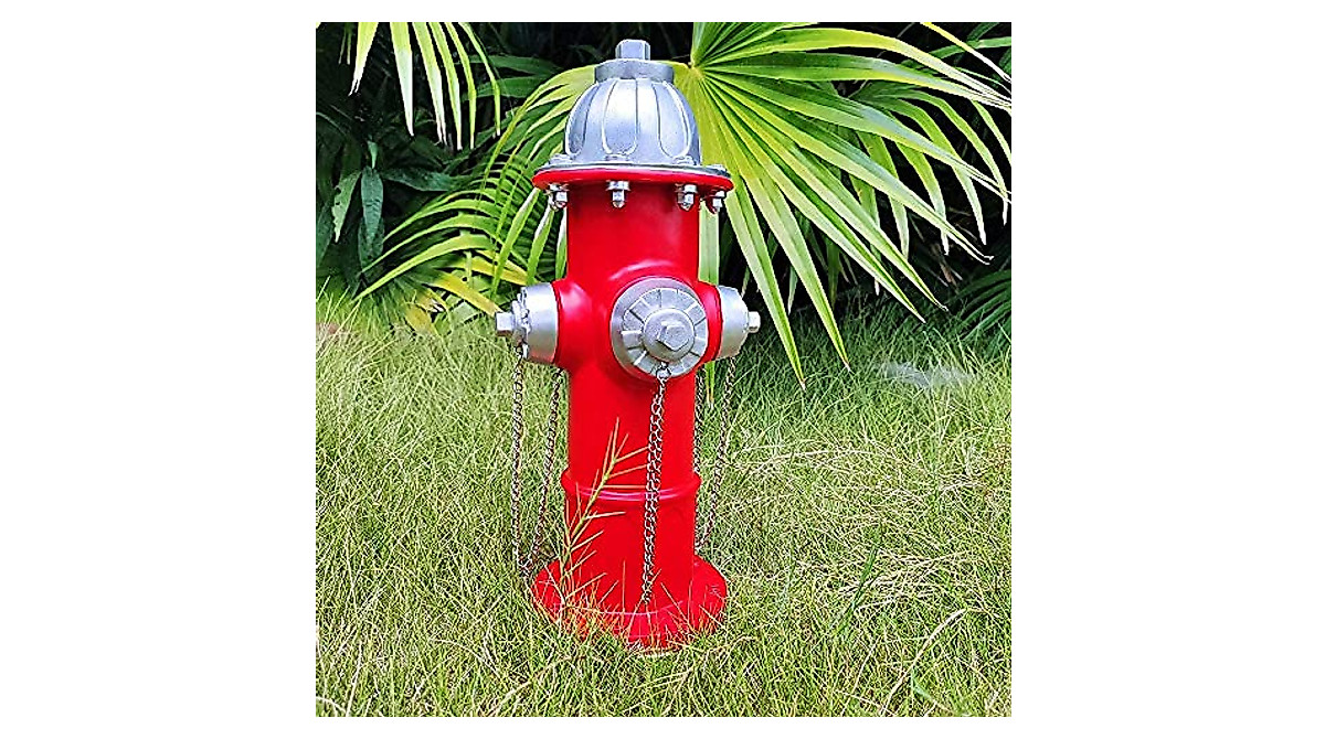 YLSMILE Dog Fire Hydrant Statue - Fun Outdoor Decor