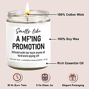 Younift Funny Promotion Candles, Promotion Gifts for Women, Men, Promotion Gifts, Job Promotion Gifts, Congratulations on Your Promotion, Gifts for Promotion for Him, Her, Congrats New Job Gifts