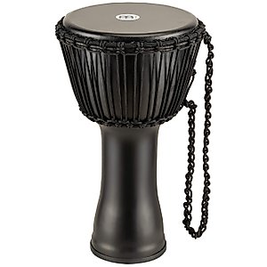 Meinl Percussion Series Travel Djembe Hand Drum Circle Instrument, Synthetic Shell and Goat Skin Head — NOT Made in China — African Mali Weave Rope Tuning, 2-Year Warranty (PADJ4-M-G)